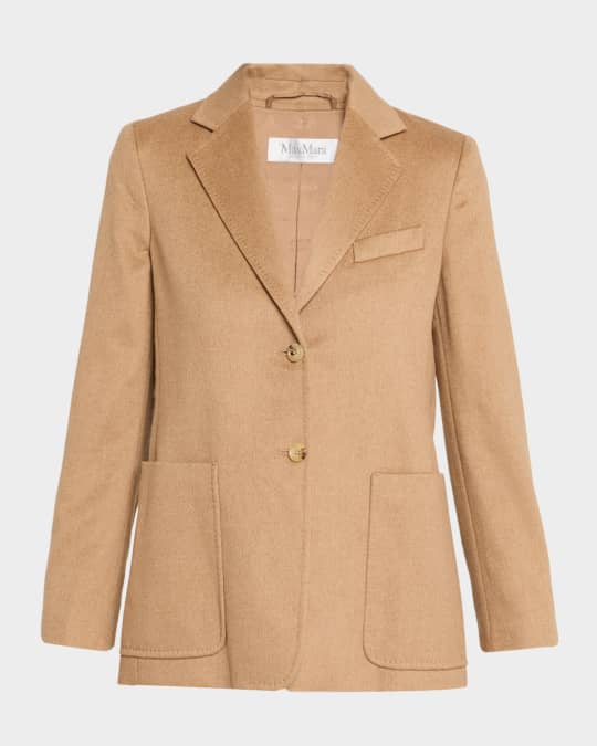 Max Mara Belluno Single-Breasted Wool Jacket | Neiman Marcus