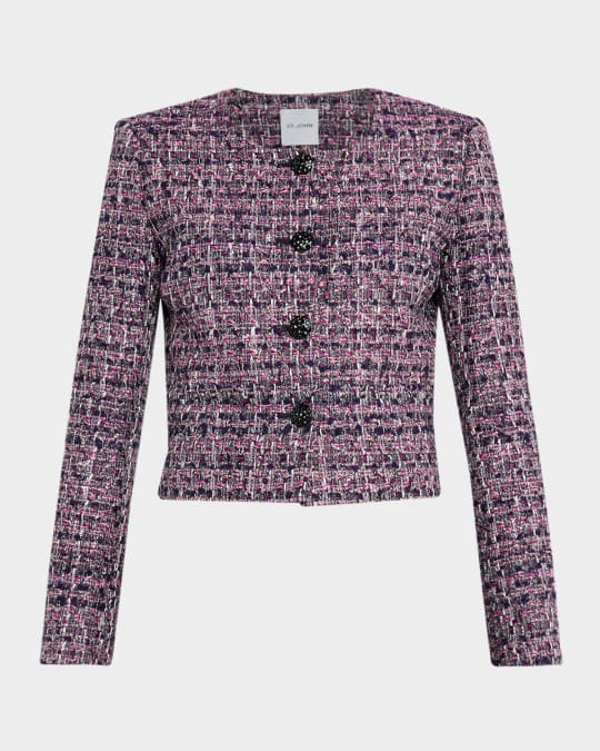 St. John Tailored Tweed Jacket | Neiman Marcus
