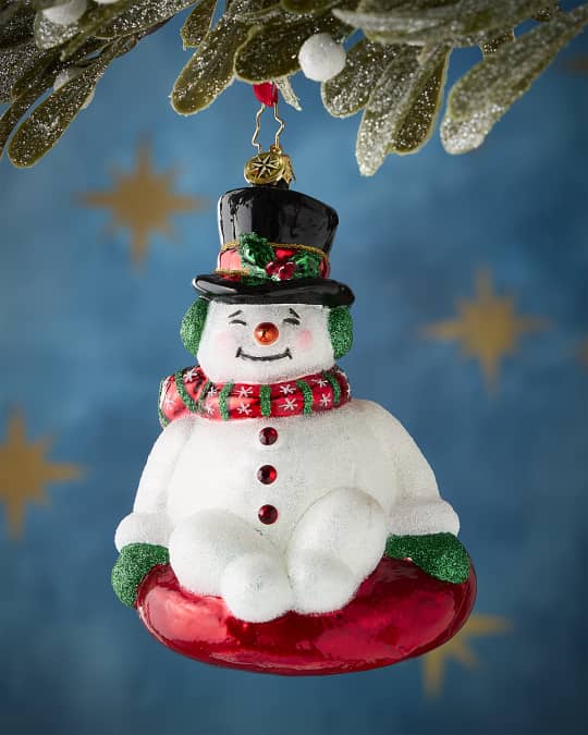 Christopher Radko Snowy Slider Christmas Ornament | Neiman Marcus