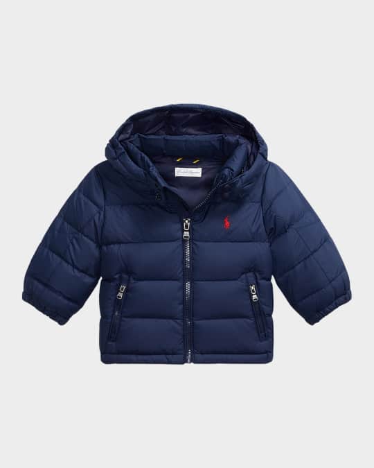 Polo Ralph Lauren Boy's Ripstop Hooded Down Jacket, Size 9M-24M ...