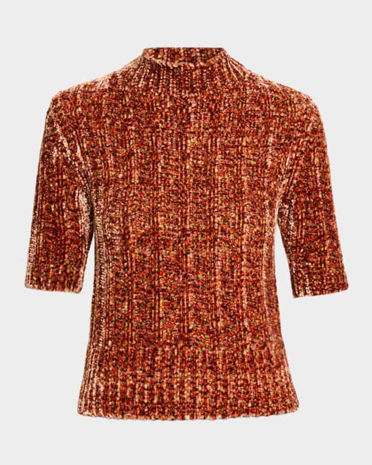 Dries Van Noten Terri Short-Sleeve Sweater | Neiman Marcus