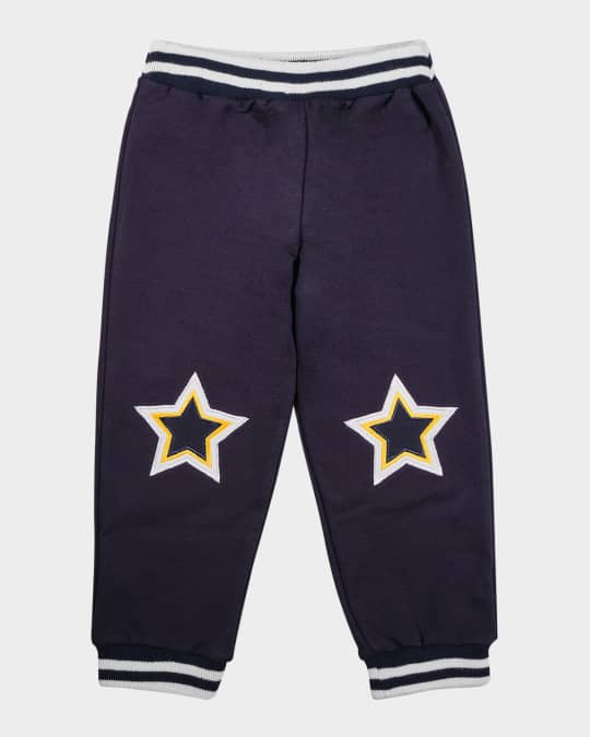 Florence Eiseman Boy's Star Applique French Terry Pants, Size 12M-4 ...