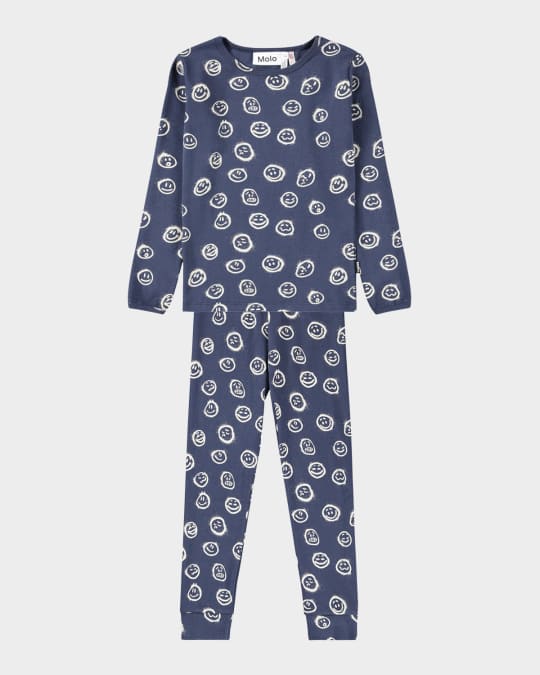 Molo Boy's Lue Pajama Set, Size 8-10 | Neiman Marcus