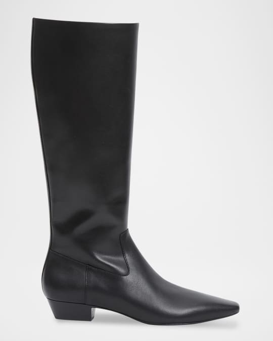 SIMKHAI Lowen Leather Knee-High Boots | Neiman Marcus