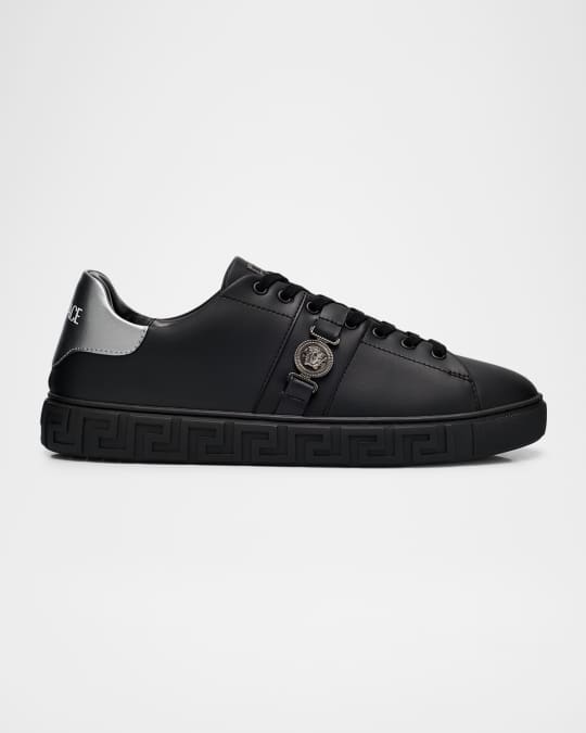 Versace Men's Medusa Biggie Greca Low-Top Sneakers | Neiman Marcus