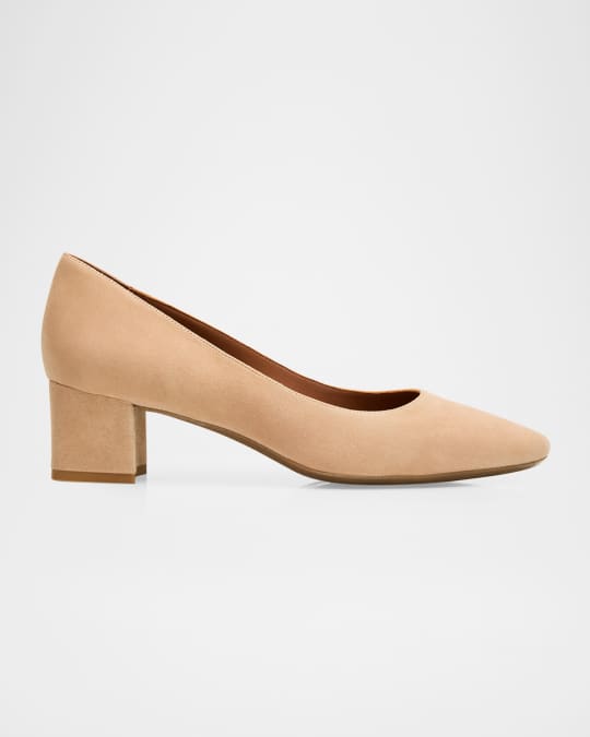 Aquatalia 45mm Pasha Suede Pumps | Neiman Marcus