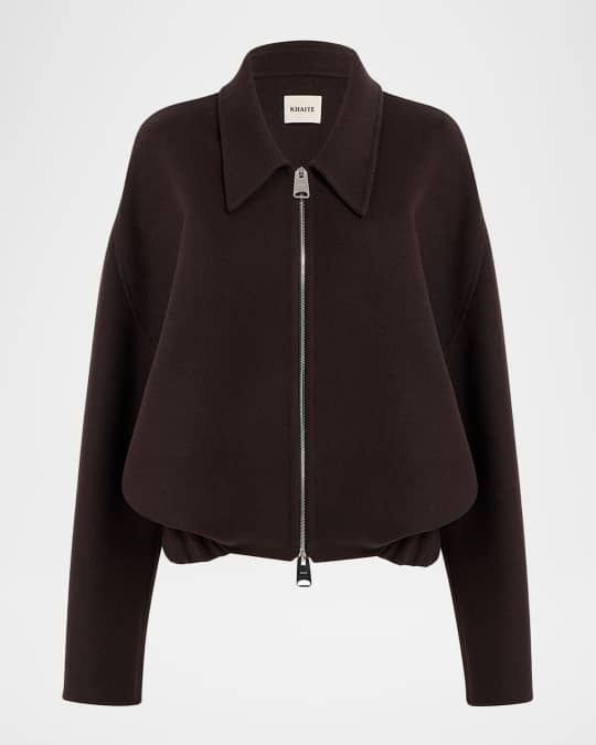 Khaite Odin Oversized Double-Face Wool Jacket | Neiman Marcus