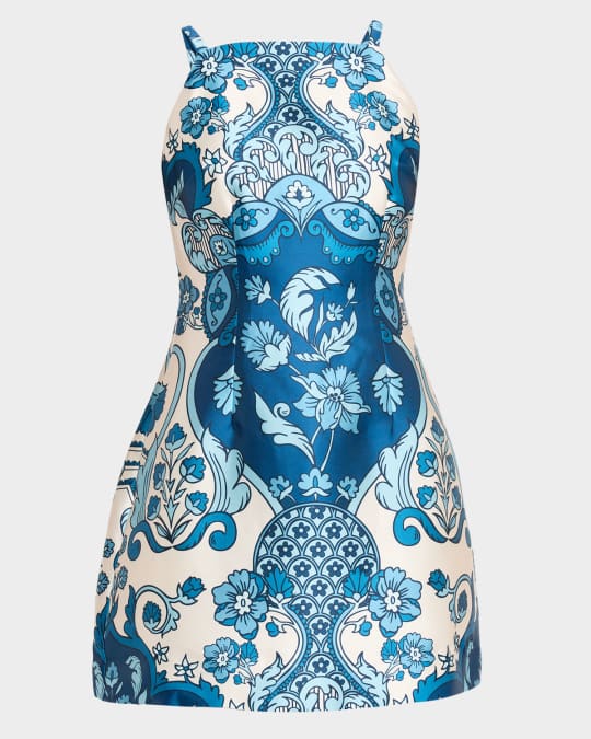 Mestiza New York Aniston Sleeveless Twill Fit-&-Flare Mini Dress ...