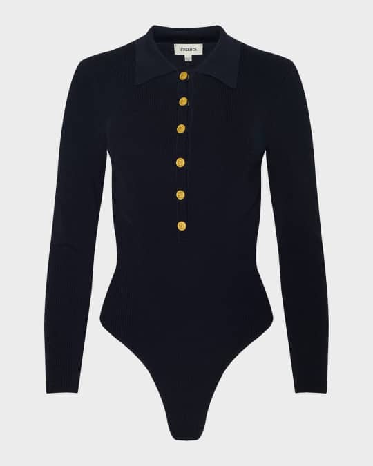 L'Agence Elisabetta Knit Bodysuit | Neiman Marcus