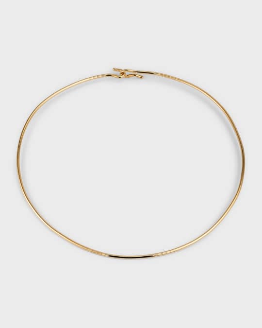 David Webb 18K Yellow Gold Polished Wire Collar | Neiman Marcus
