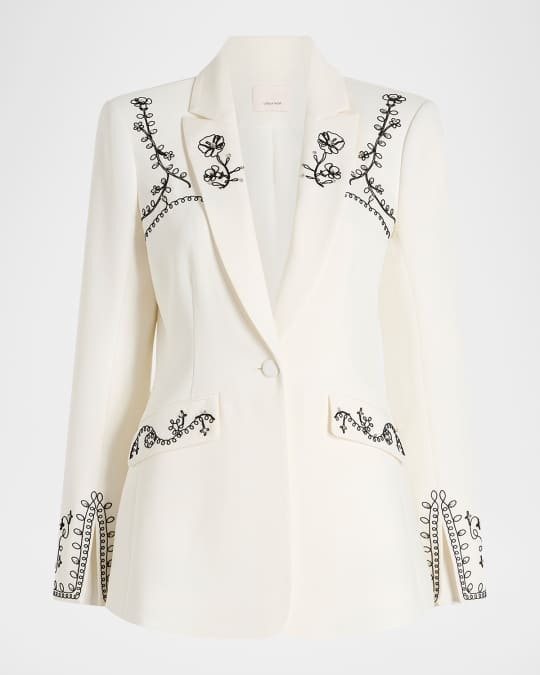 Cinq a Sept Soutache Embellished Cheyenne Blazer | Neiman Marcus