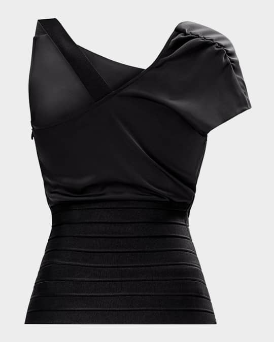 Herve Leger The Astrid Asymmetric Top | Neiman Marcus