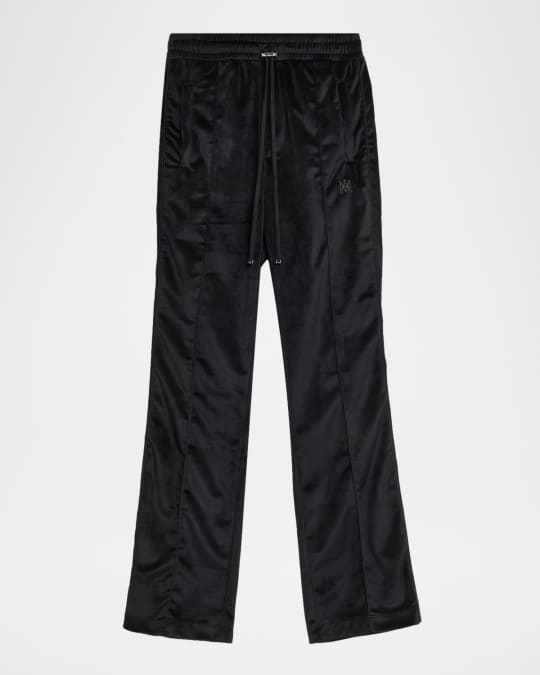 Amiri Men's Velvet Flare Pintuck Track Pants | Neiman Marcus