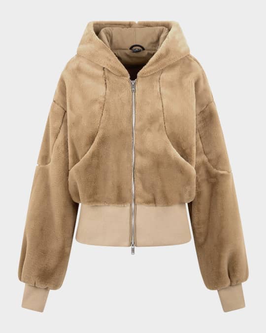 Moose Knuckles Rose de Lima Bunny Jacket with Hood | Neiman Marcus