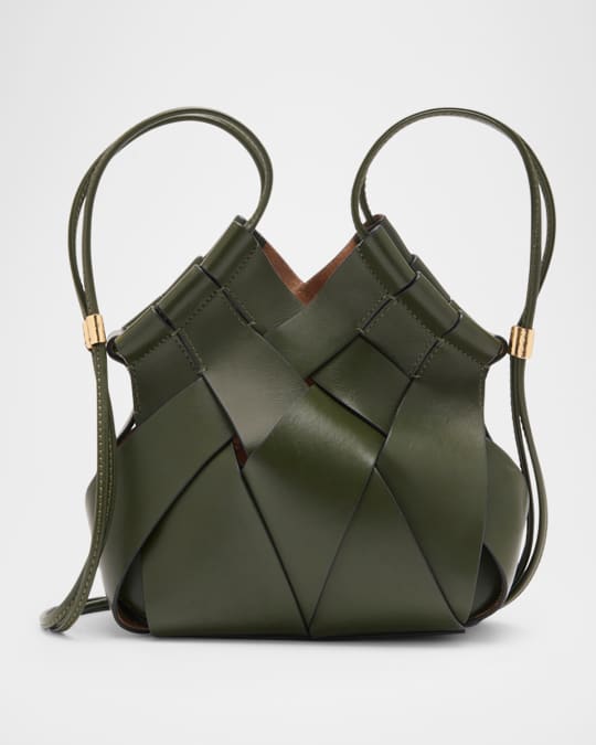 Ulla Johnson Charlotte Woven Leather Crossbody Bag | Neiman Marcus