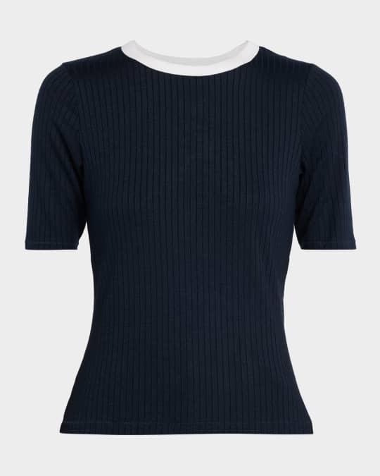 Rag & Bone The Knit Contrast Tee | Neiman Marcus