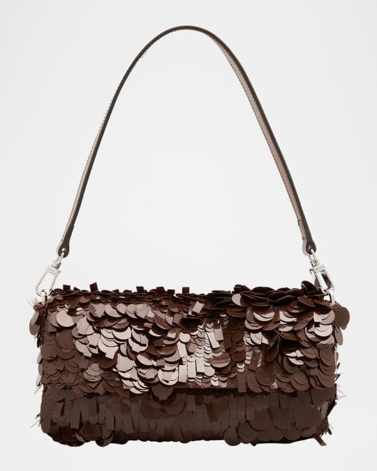 STAUD Timmy Bead & Sequin Shoulder Bag | Neiman Marcus