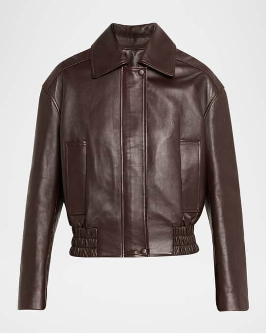A.L.C. Otto Leather Bomber Jacket | Neiman Marcus