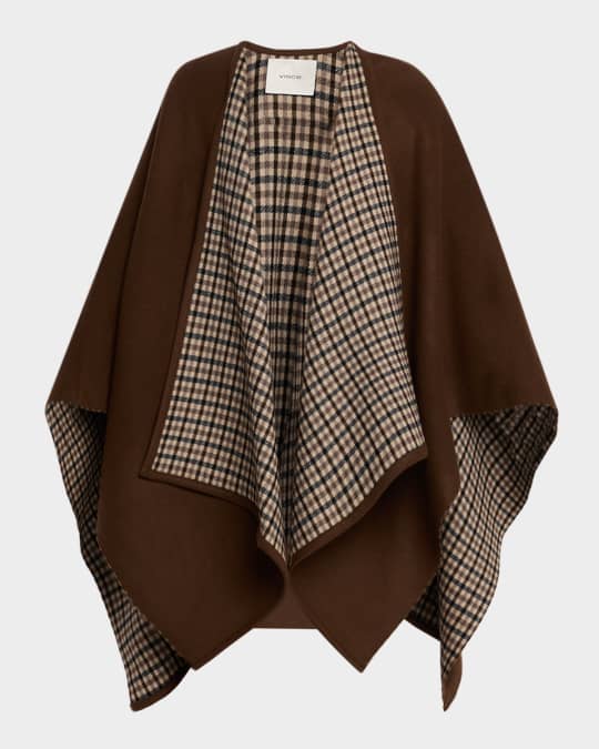 Vince Double-Faced Wool & Cashmere Cape | Neiman Marcus
