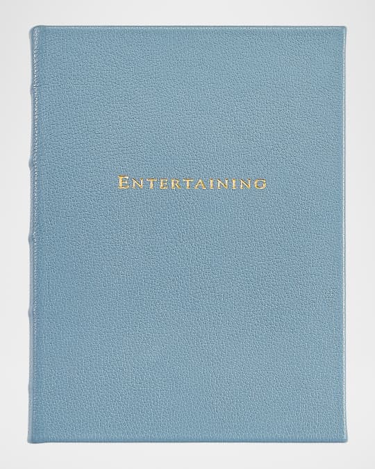 Graphic Image Leather-Bound Entertaining Book | Neiman Marcus