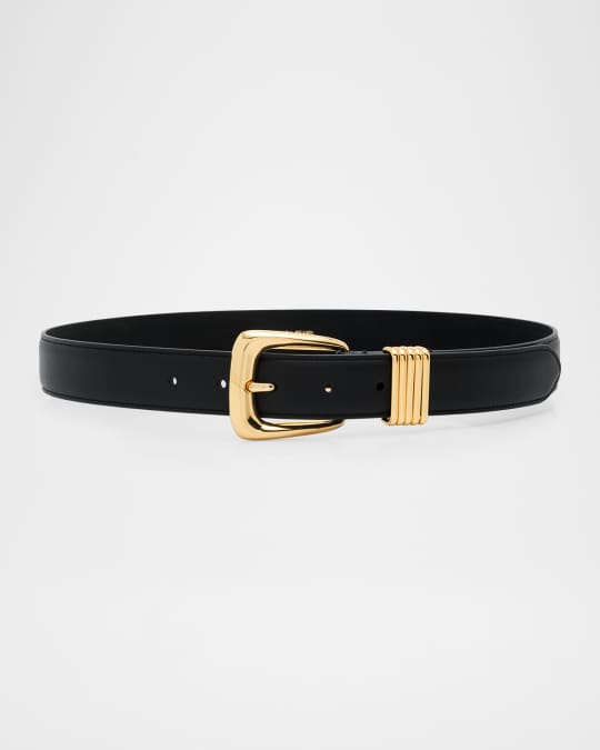 Veronica Beard Arch Leather Belt | Neiman Marcus