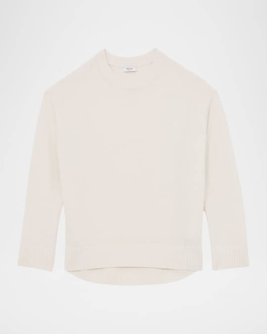 Reiss Ella Wool-Cashmere Crewneck Sweater | Neiman Marcus