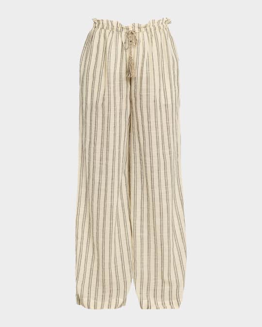Ulla Johnson Josephine Stripe Coverup Pants | Neiman Marcus
