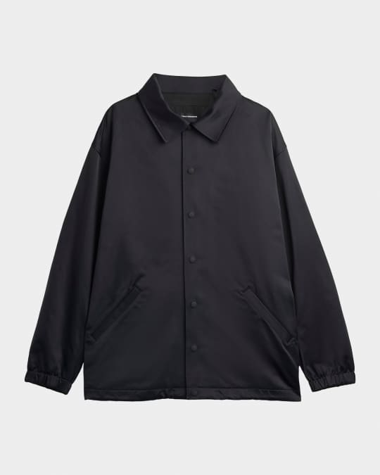 Y-3 Men's Graphic Nylon Coach Jacket | Neiman Marcus