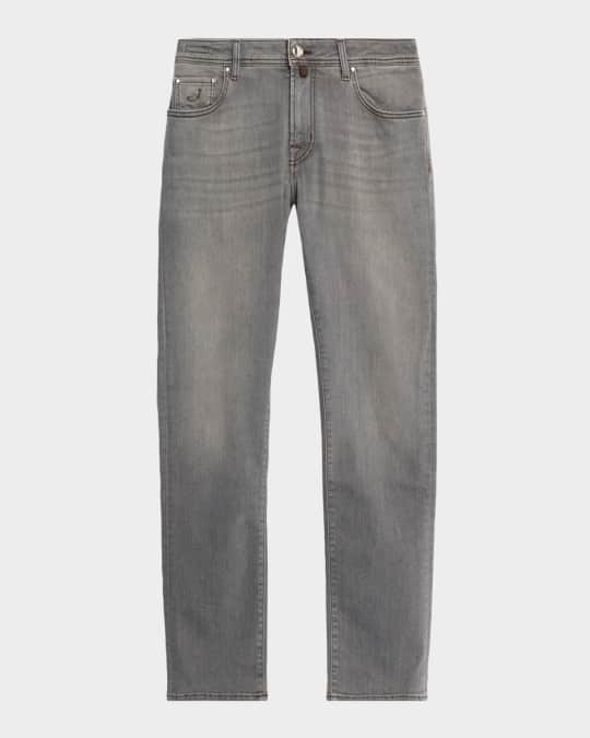 Jacob Cohen Men's Bard Slim Stretch Grey-Wash Denim Jeans | Neiman Marcus