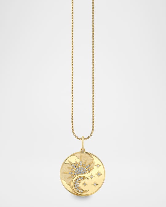 Sydney Evan Duality Coin Charm Necklace | Neiman Marcus