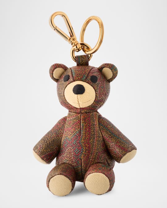 Etro Paisley Jacquard Bear Bag Charm | Neiman Marcus