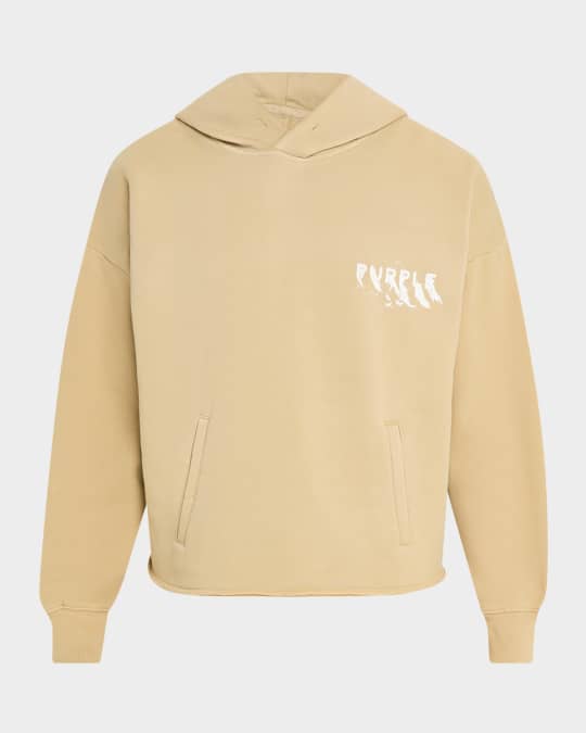 PURPLE Men's Fleece Graffiti Logo Hoodie | Neiman Marcus