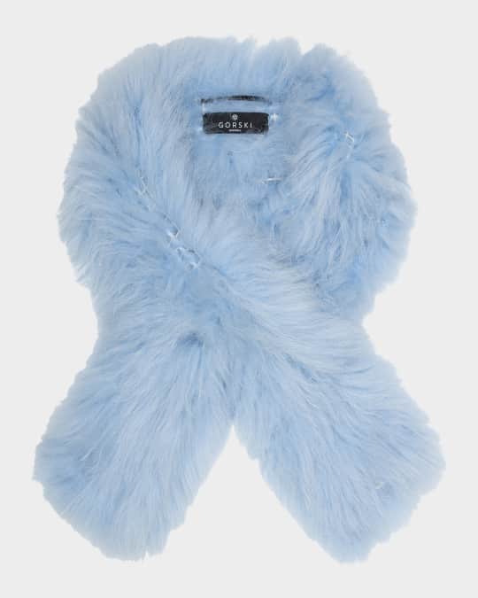 Gorski Select Lamb Shearlng Pull-Through Scarf | Neiman Marcus