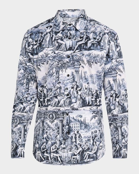 Robert Graham Men's Socialite Button-Front Shirt | Neiman Marcus