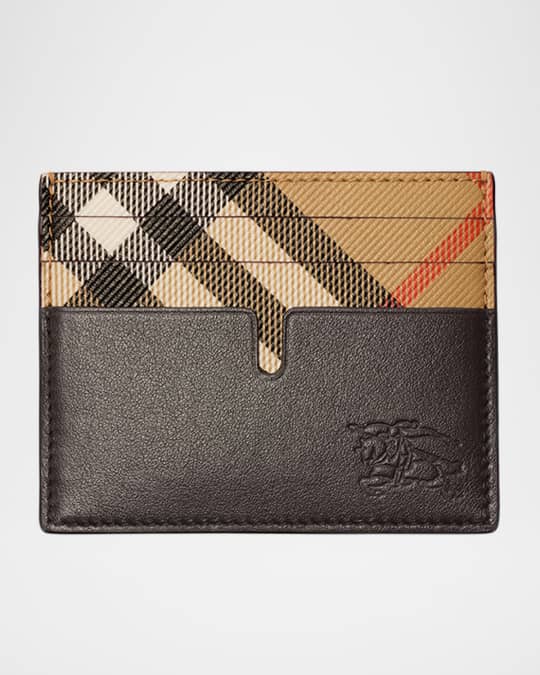 Burberry Men's Tall Pop Check Card Holder | Neiman Marcus