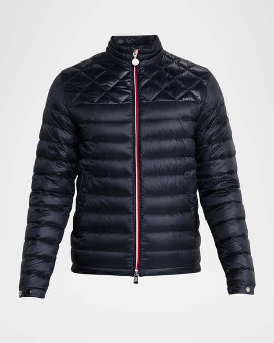 Moncler Men's Quilted Nylon Down Jacket | Neiman Marcus