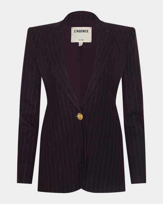 L'Agence Sheila Structured Single-Breasted Blazer | Neiman Marcus