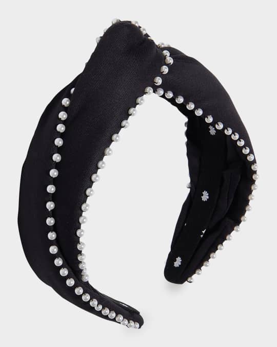 Lele Sadoughi Marlene Pearly Embellished Headband | Neiman Marcus
