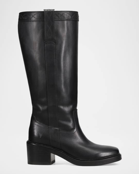 Frye Kate Leather Wide Calf Pull-On Boots | Neiman Marcus