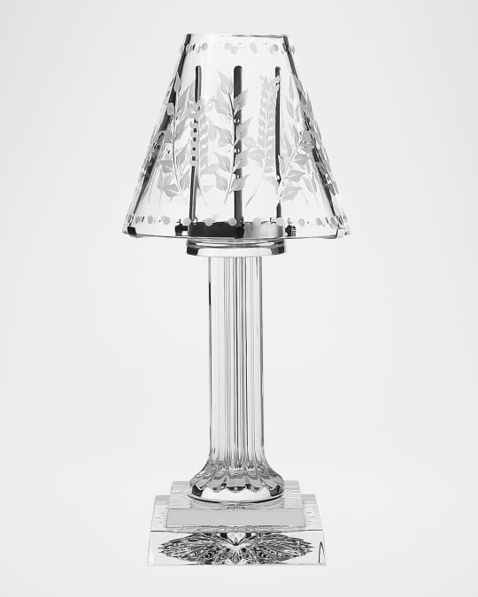 William Yeoward Crystal Fern 12" Candle Table Lamp | Neiman Marcus