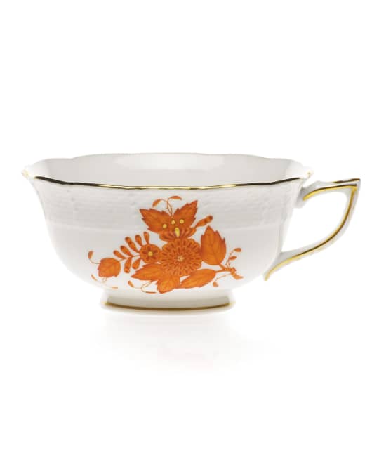 Herend Rust Chinese Bouquet Teacup | Neiman Marcus