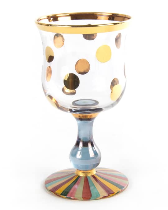 MacKenzie-Childs Foxtrot Water Glass | Neiman Marcus