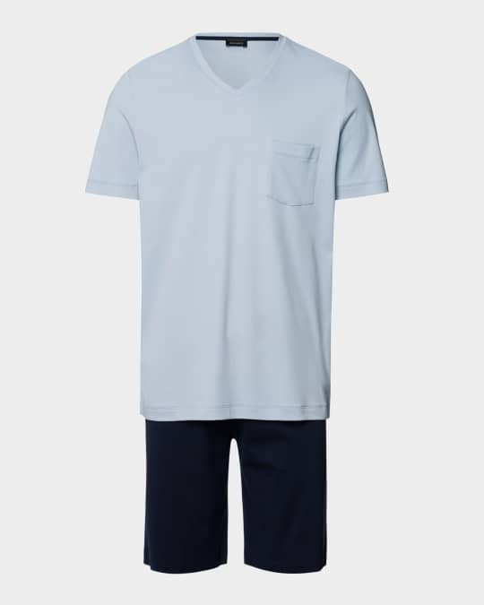Hanro Men's Night & Day Short Pajama Set | Neiman Marcus