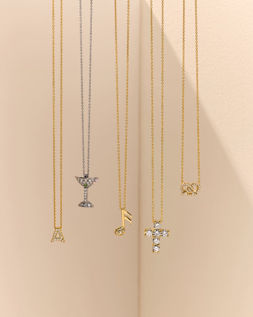 Roberto Coin Diamond Love Letter Necklace | Neiman Marcus