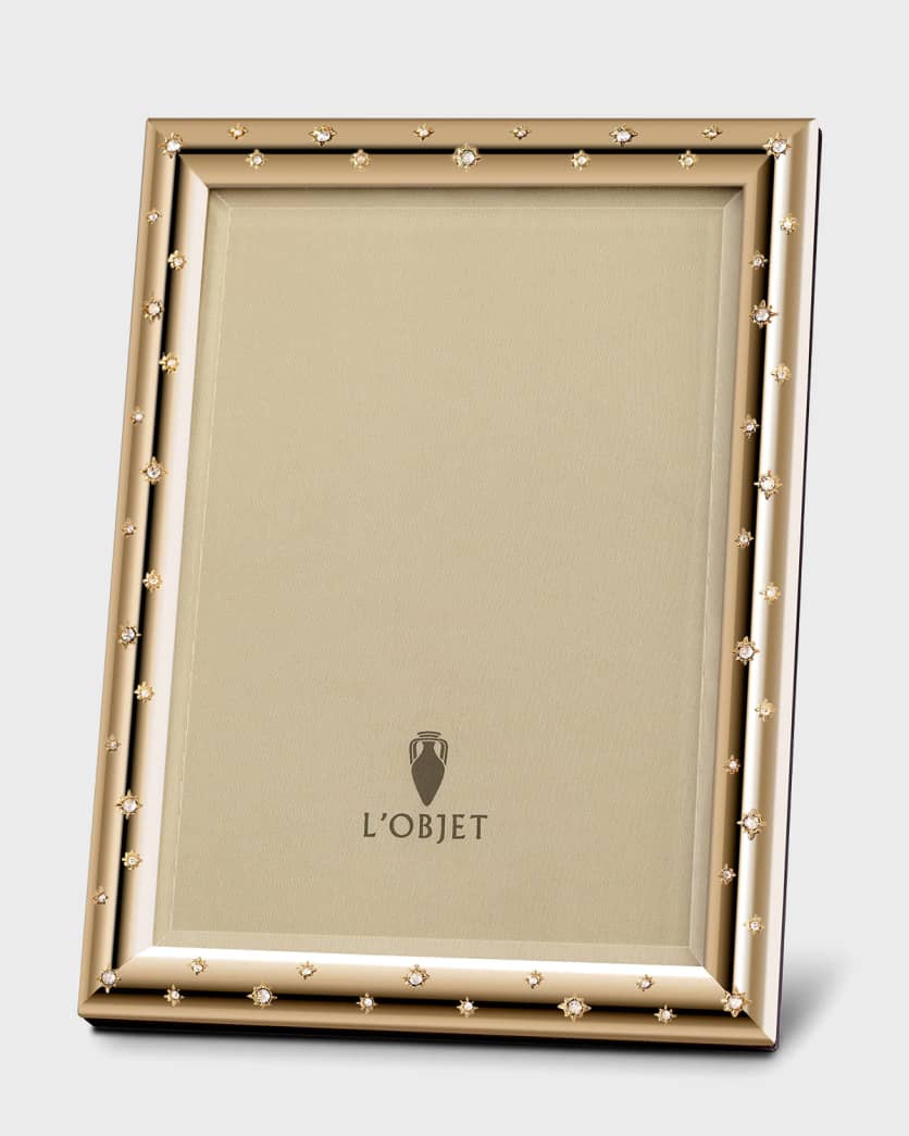 L'Objet Stars Gold Picture Frame, 5" x 7" | Neiman Marcus