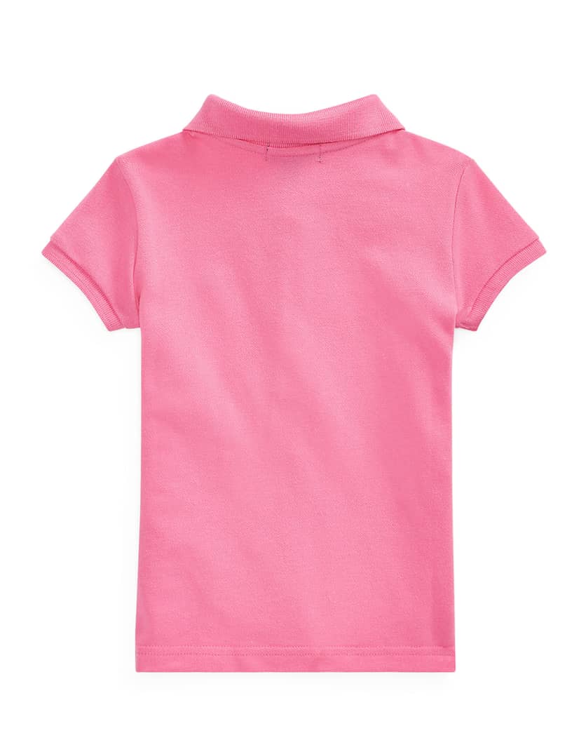 Polo Ralph Lauren Girl's Logo Embroidered Short-Sleeve Polo Shirt, Size ...