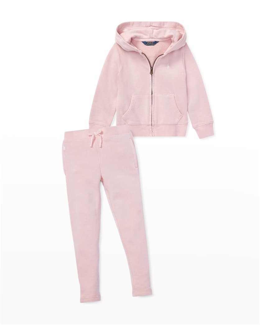 Polo Ralph Lauren Girl's Drapey Terry Zip Hoodie, Size 2-6X | Neiman Marcus