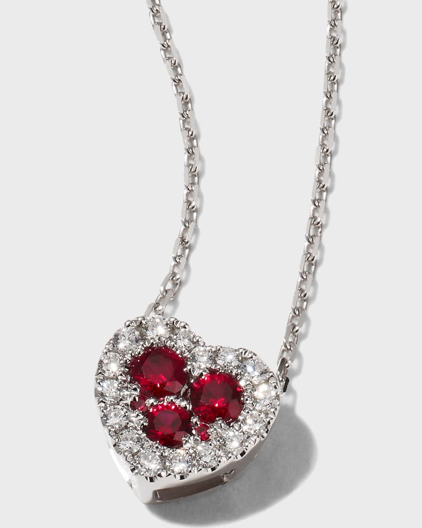 Frederic Sage Small Heart-Shaped Firenze Pendant Necklace | Neiman Marcus