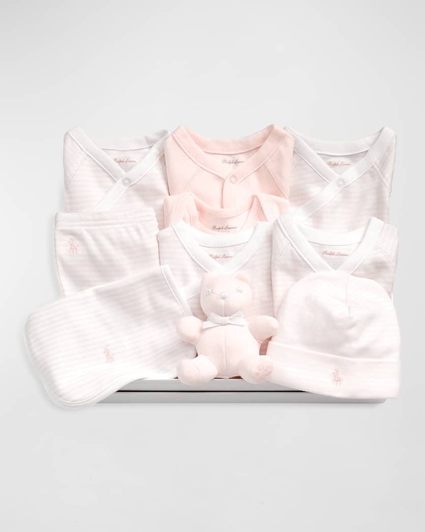 Polo Ralph Lauren Girl's 11-Piece Organic Cotton Essential Gift Box Set ...