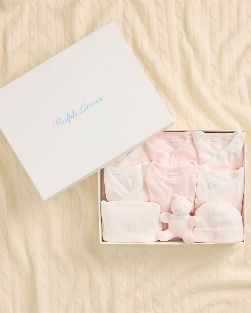 Polo Ralph Lauren Girl's 11-Piece Organic Cotton Essential Gift Box Set ...